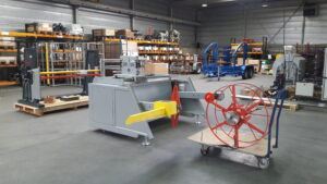 Wikkelmachine Ven-S3 met afwikkelbok HB-3 | Venrooy Cable Equipment